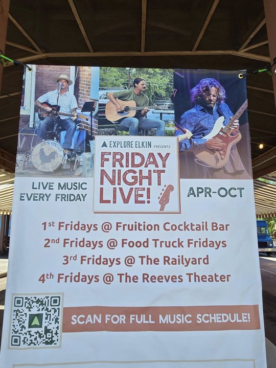 Explore Elkin Friday Night Live - Yadkin Valley, NC