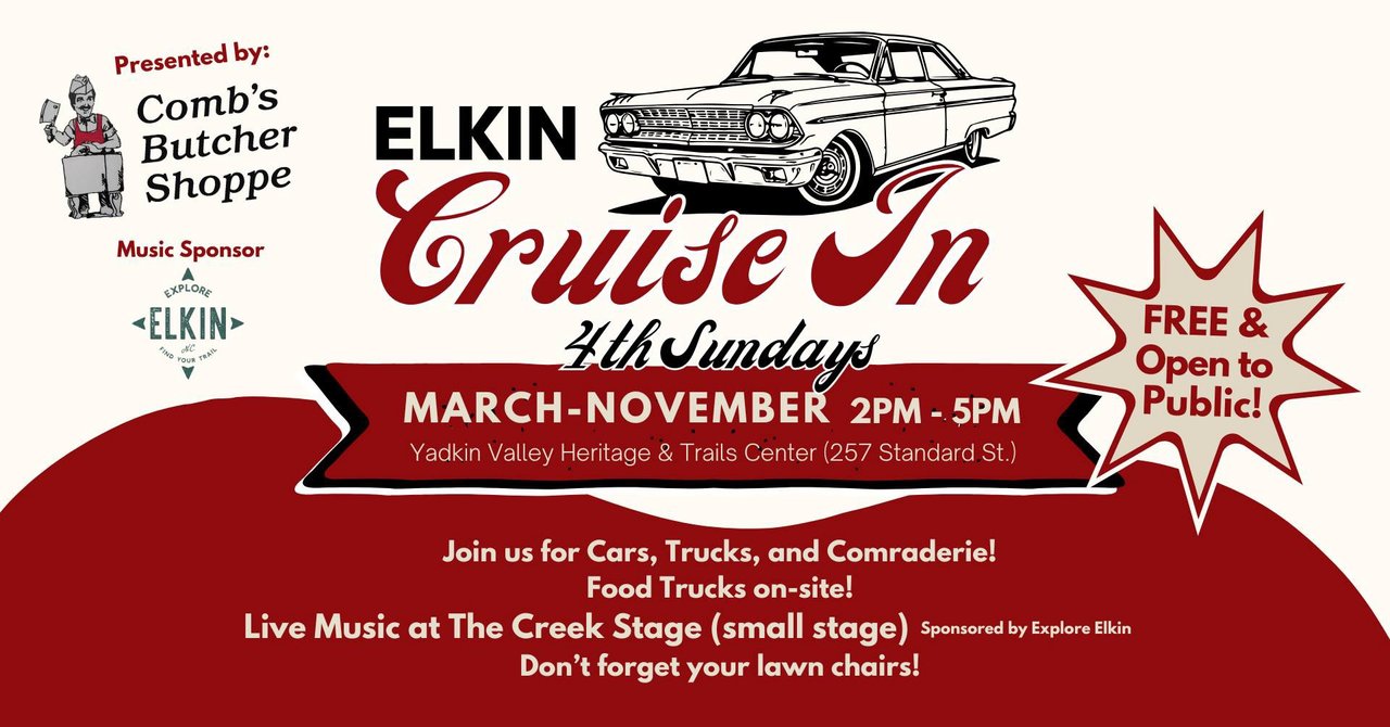 Elkin Cruise-In - Yadkin Valley, NC
